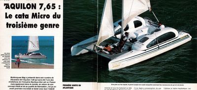 Essai de Multicoques Mag du Catamaran Aquilon 7.65 - Multicoques Mag