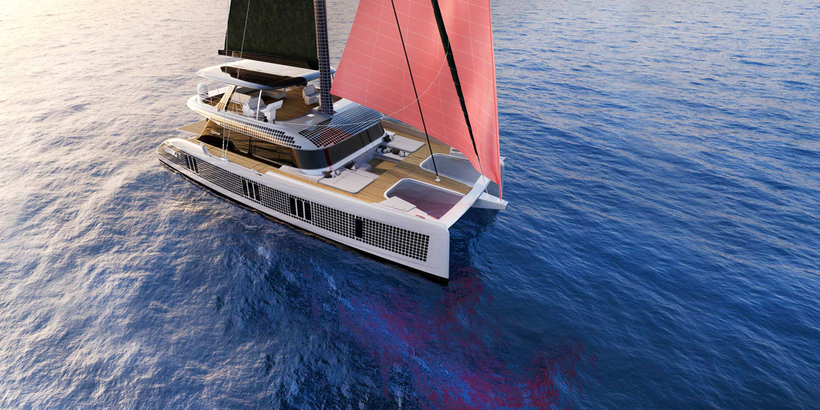 Sunreef 70 Eco - 143 m2 de panneaux solaires ! - Catamaran ...